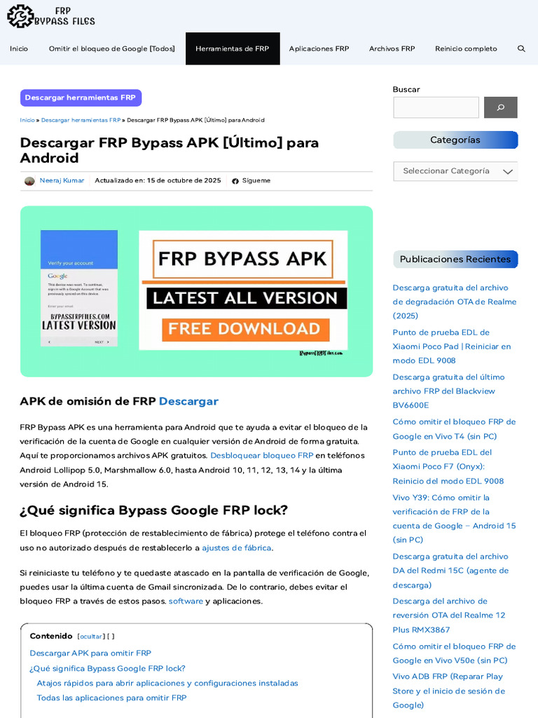 Descargar APK para omitir FRP gratis (última versión) para Android ...
