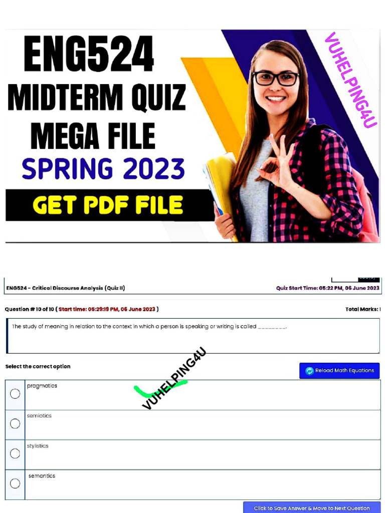Eng524 Midterm Quiz Mega File | PDF