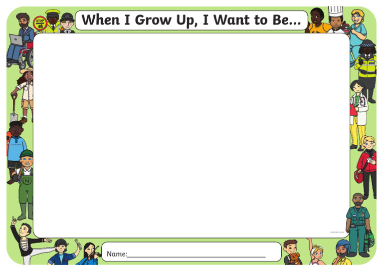 T TP 1637143434 When I Grow Up Activity Sheet Ver 1 | PDF
