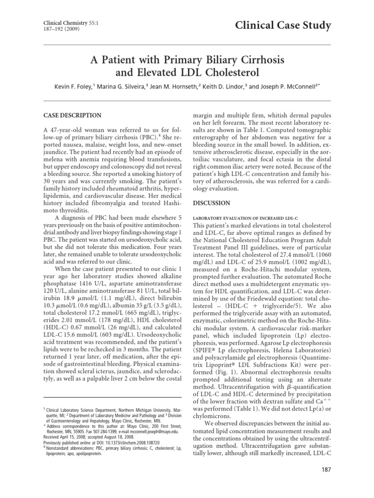 LPX and PBC Primary Biliary Cirrhosis | PDF | High Density Lipoprotein ...