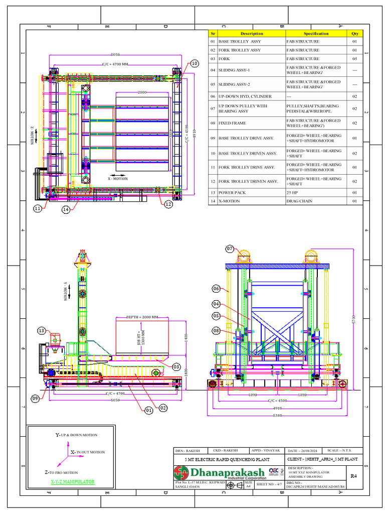 r4 - 10 MT Xyz Manipulator Assembly | PDF