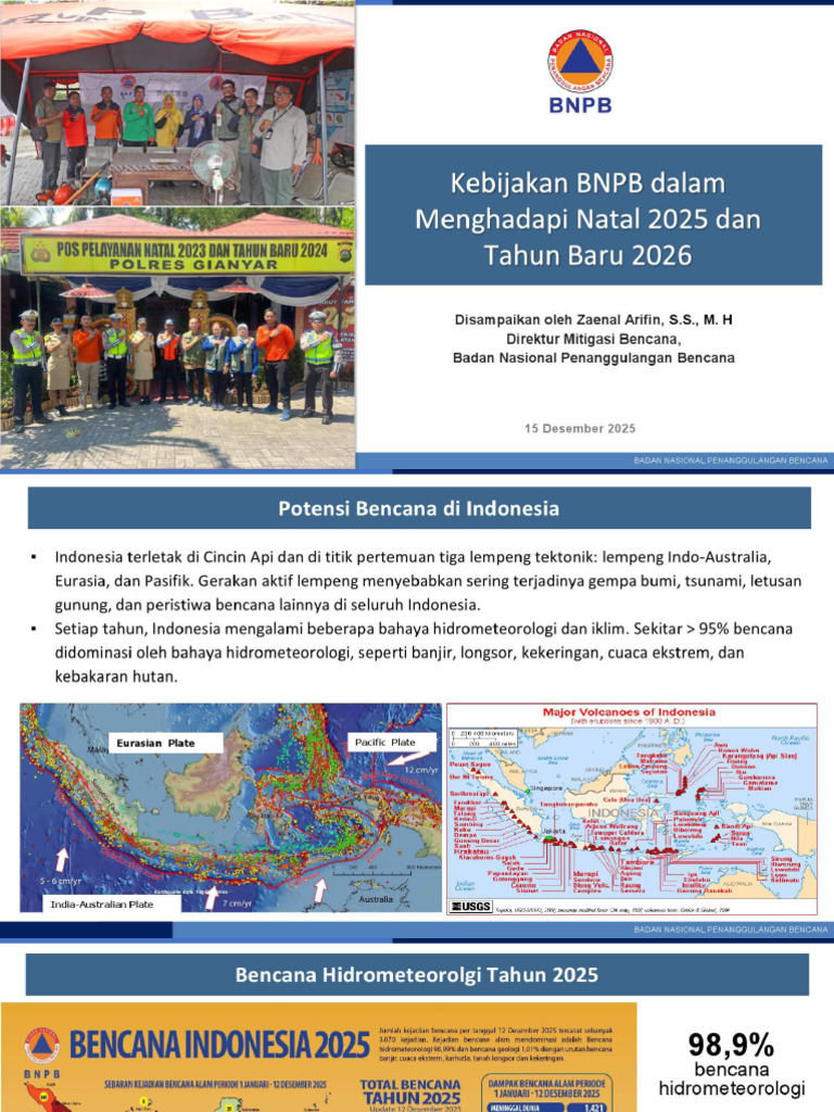 15ok Paparan BNPB 15.12.2025 - Kebijakan BNPB Dalam Menghadapi Nataru ...