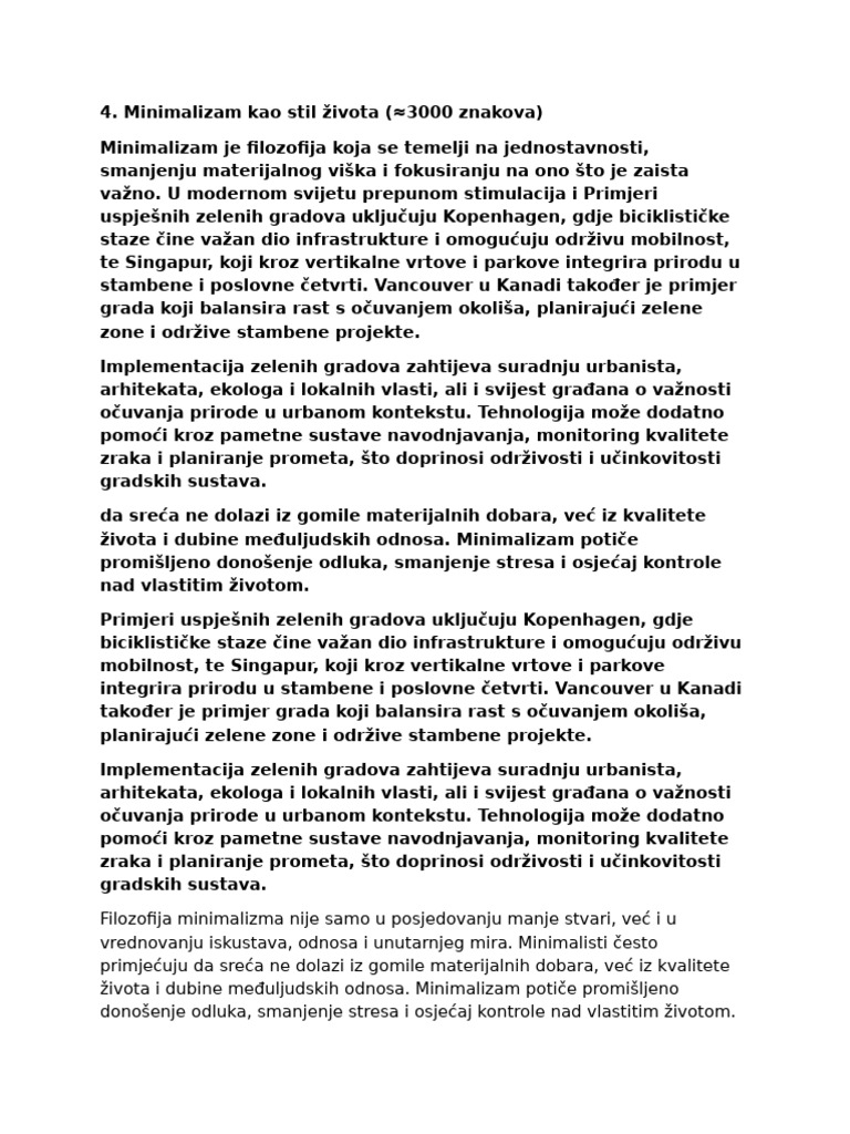 grad zeleni minimalizam | PDF