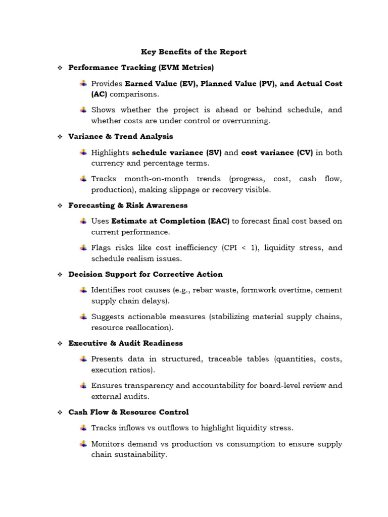 Key Benefits of The Report | PDF