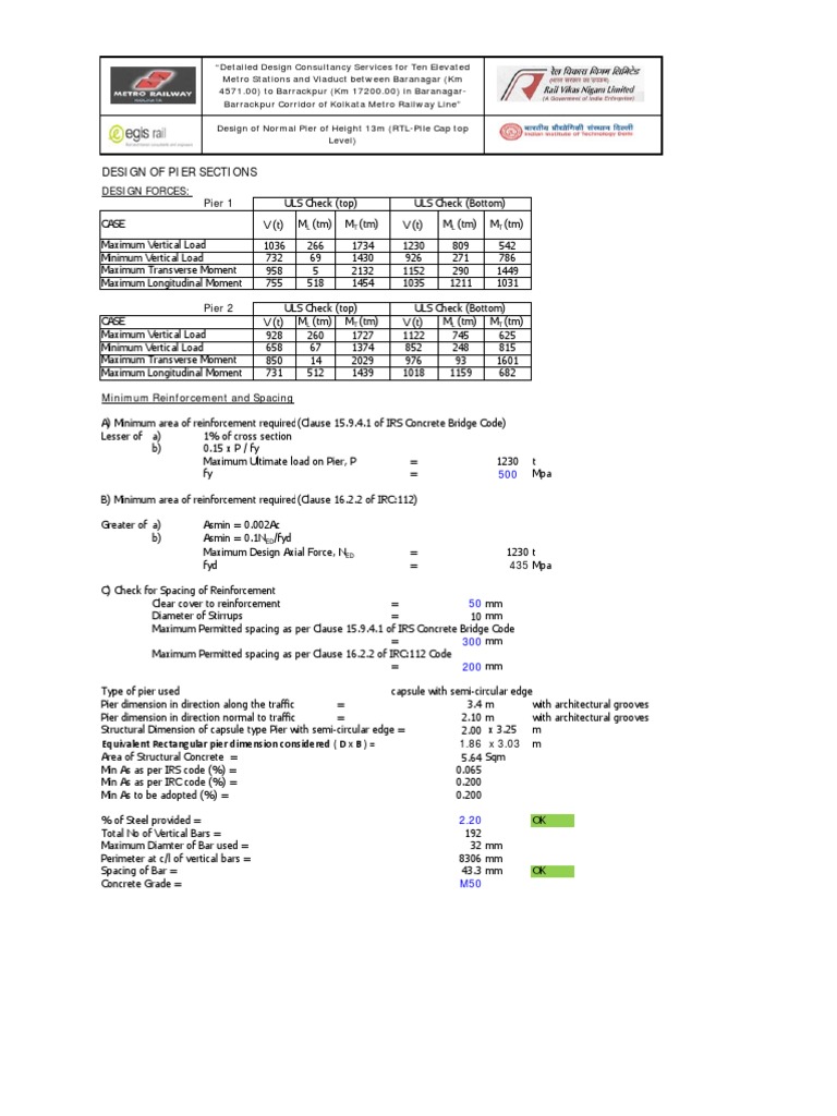 Portal Pier | PDF | Engineering | Structural Engineering