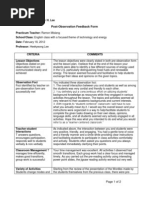 Classroom Observation Tool (COT) | PDF | Curriculum | Learning