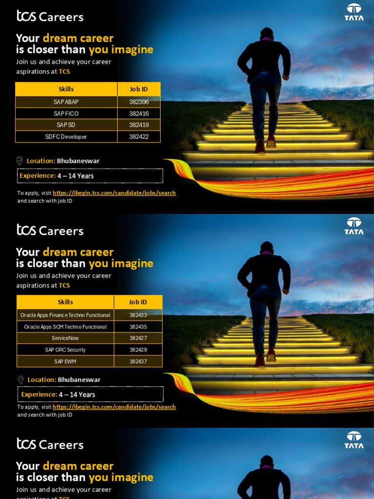 TCS Job Openings in Bhubaneswar | PDF