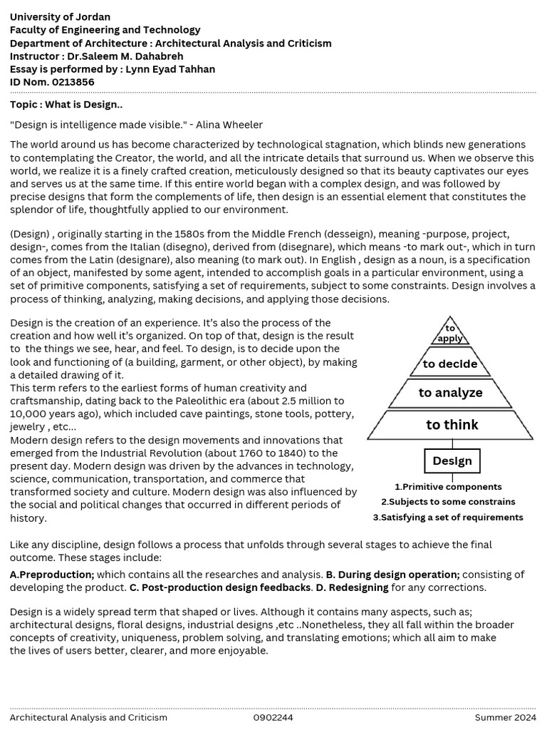 Criticism, What Is Design | PDF | Design | Creativity