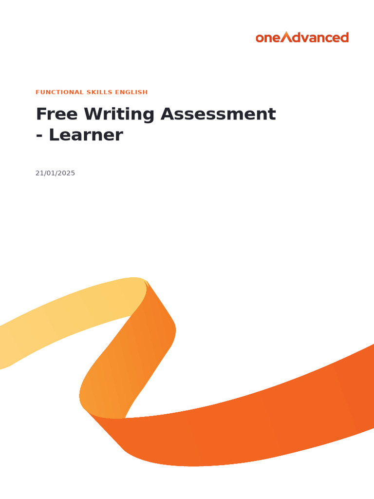 Free Writing Assessment Guide | PDF | Software