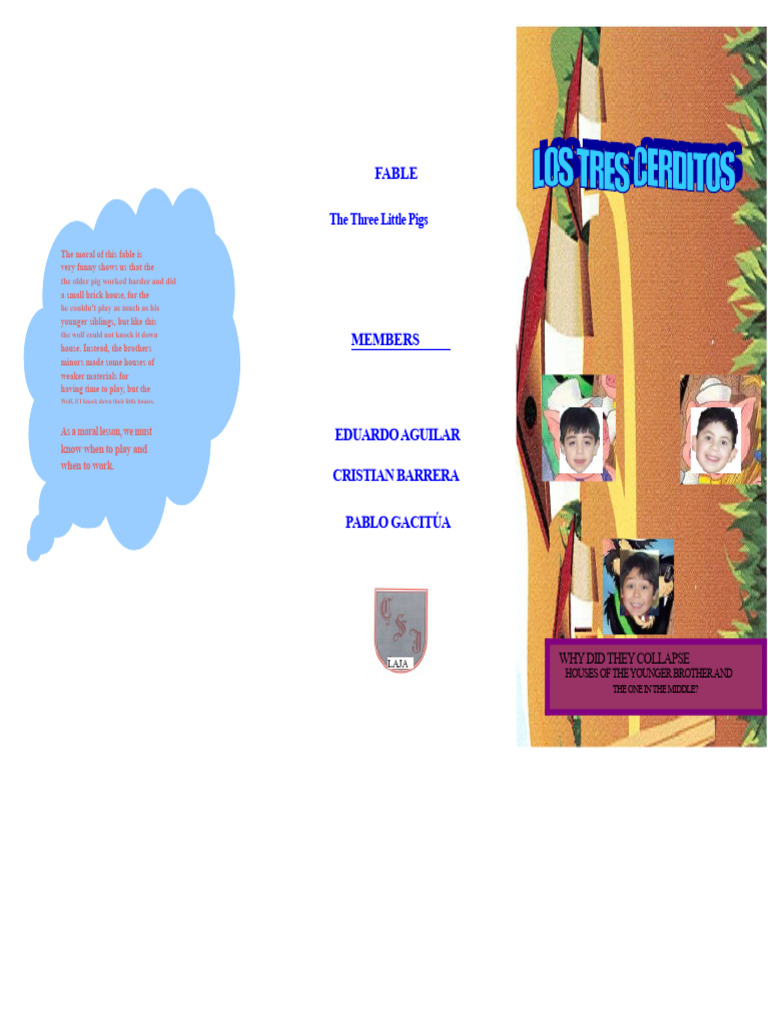 Triptych The Three Little Pigs | PDF