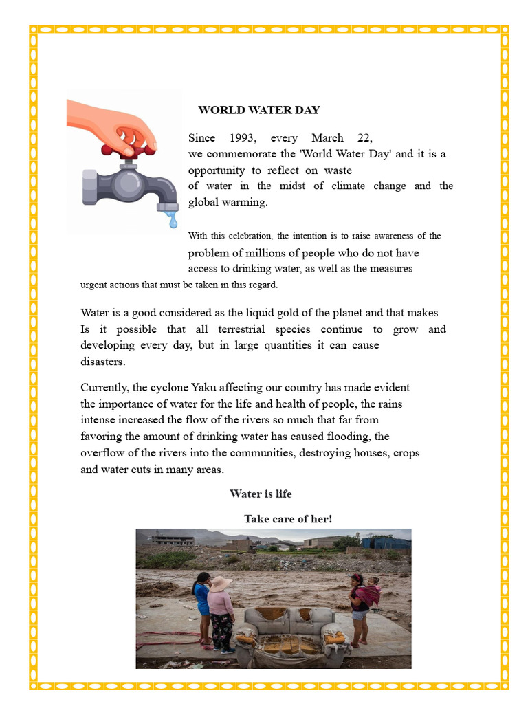 World Water Day Reading | PDF