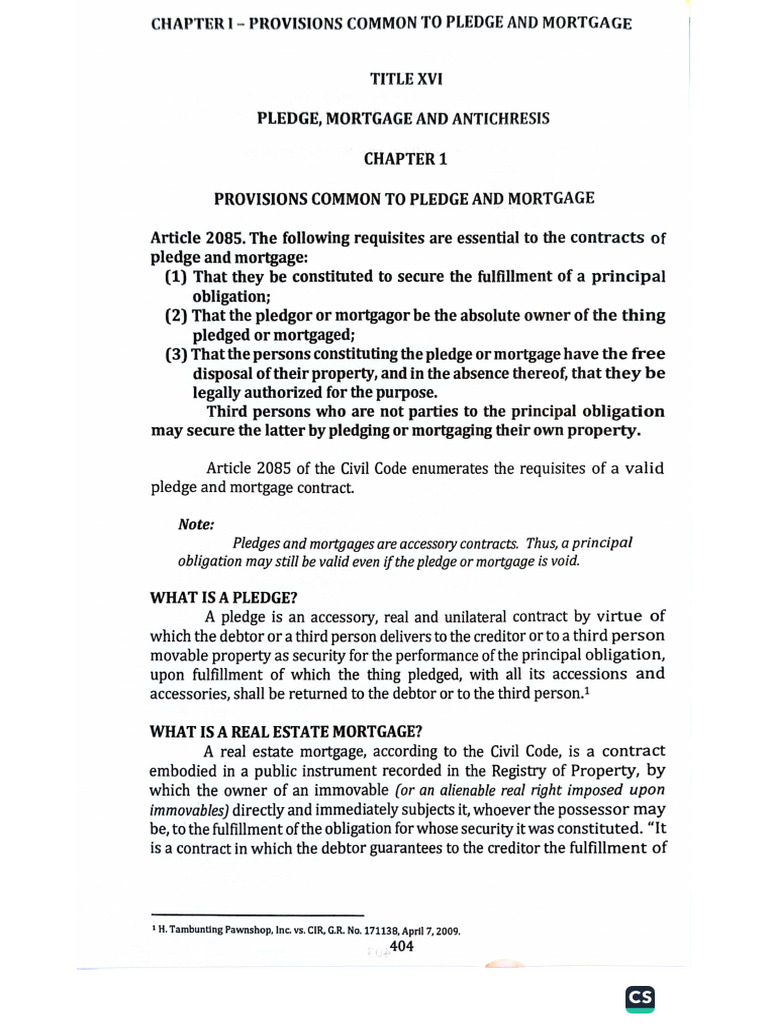 Chapter 1 Provision Common to Pledge v.1_page 1-7 | PDF