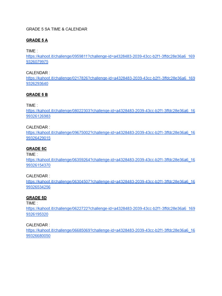 Grade 5 Time and Calendar Challenges | PDF