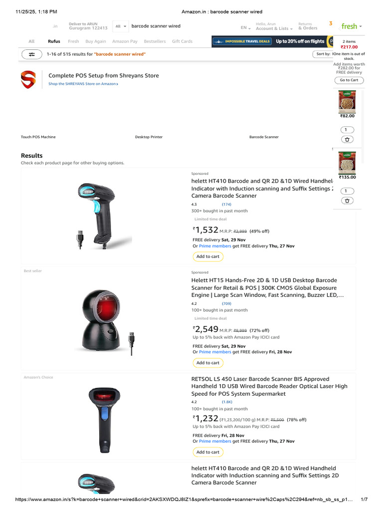 Amazon - in - Barcode Scanner Wired | PDF | Barcode | Image Scanner