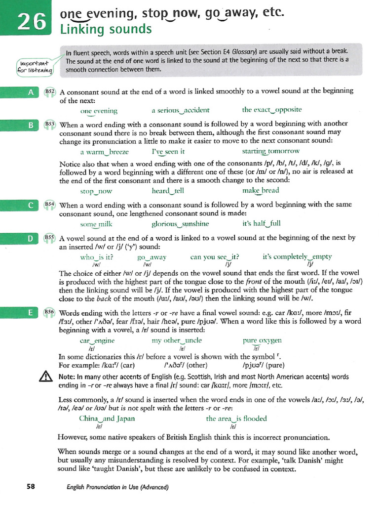 Linking Sounds | PDF