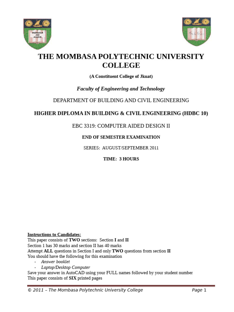 Ebc 3319 Computer Aided Design II | PDF