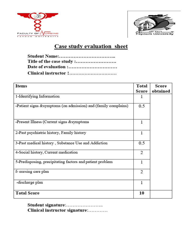 Case Study Evaluation | PDF