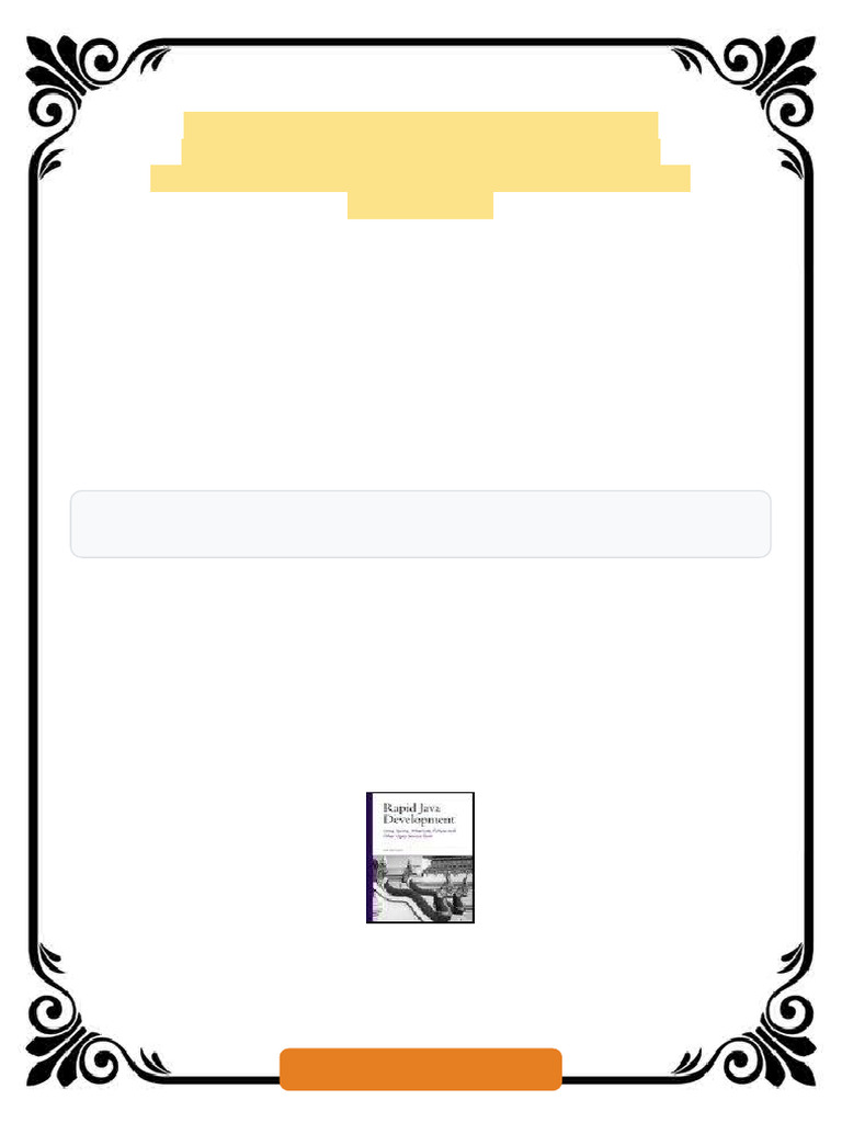 Agile Java Development with Spring Hibernate and Eclipse 1st edition by ...