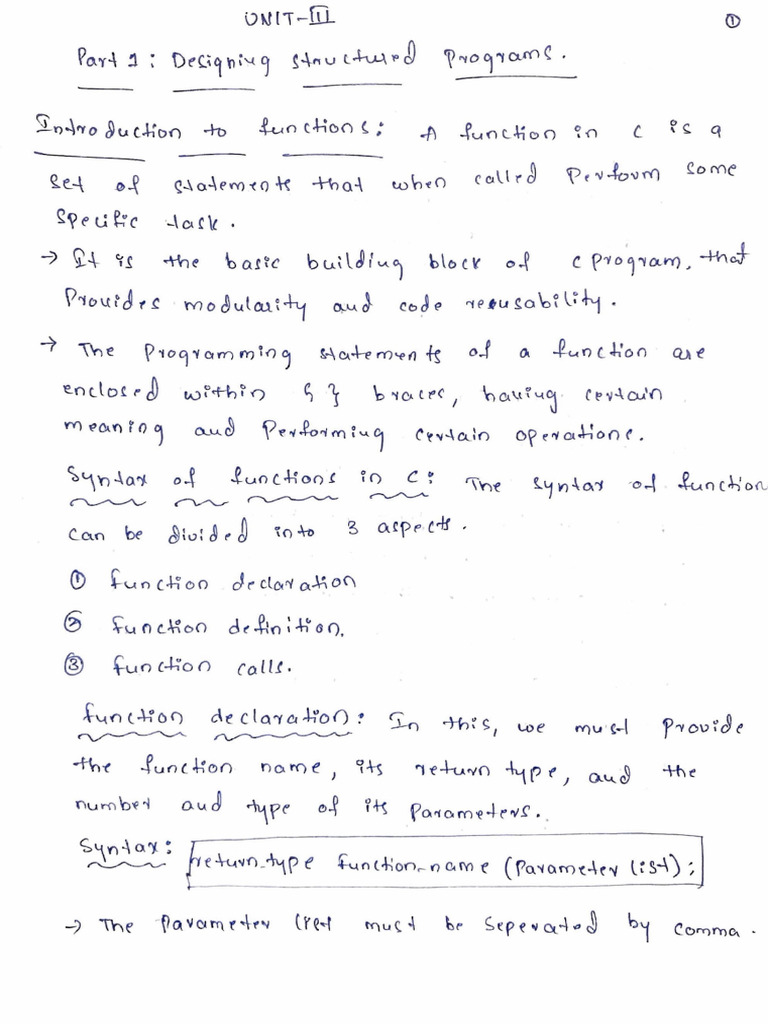 PPS Unit 2 Functions | PDF