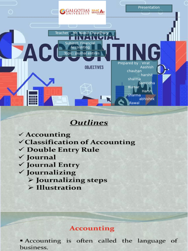 Financial Accounting Journal Entries | PDF