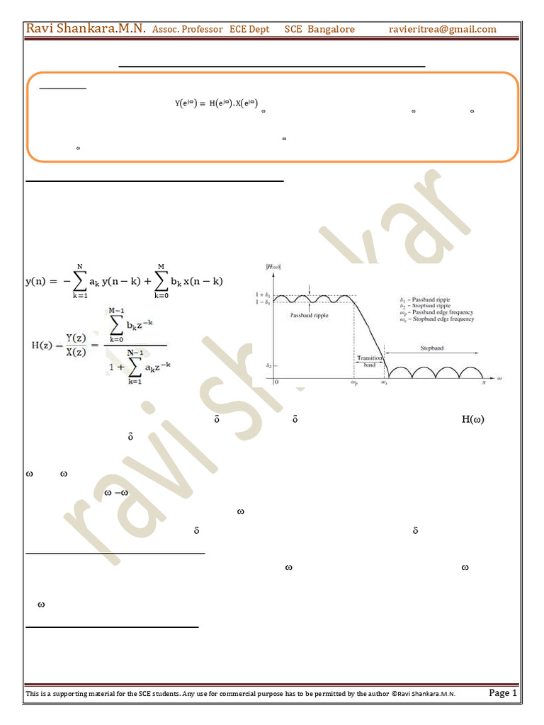 DSP Module4 2025 FIR Filtersmodule Notesmodule Notesmodule Notes | PDF ...