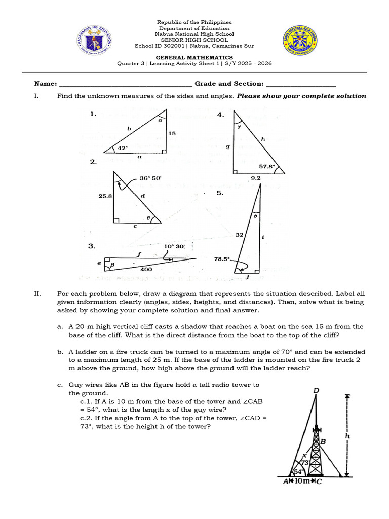 Learning Activity Sheet 1 | PDF