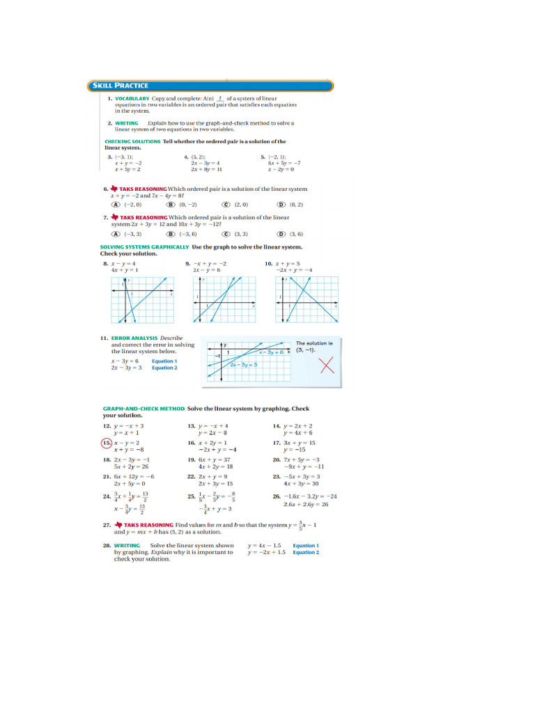HW System of Linear Equations and Inequalities | PDF