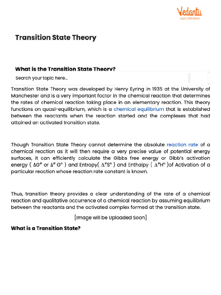 Transition State Theory | PDF