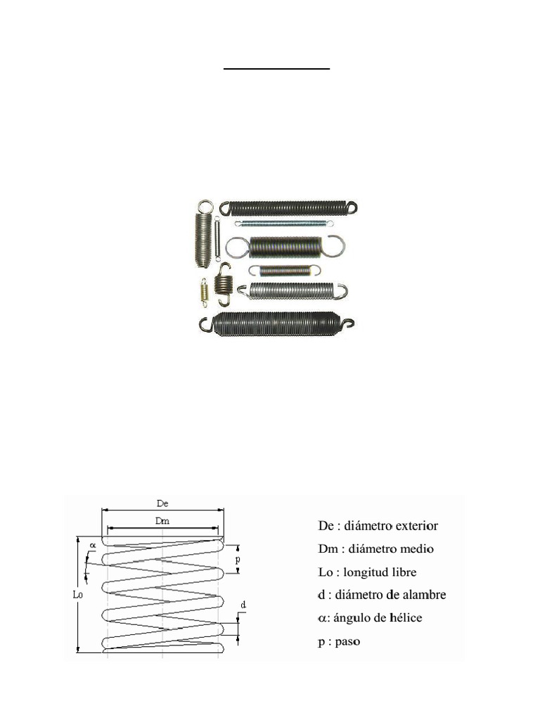 RESORTES. | PDF | Ingeniería mecánica