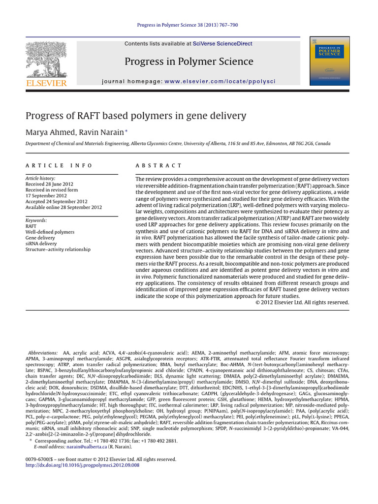 Ahmed 2013 | PDF | Copolymer | Polymers