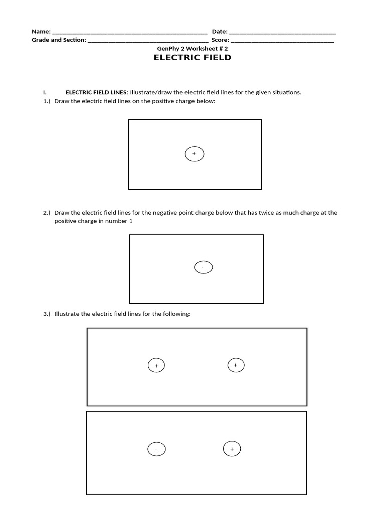 Worksheet 3.1E Field | PDF