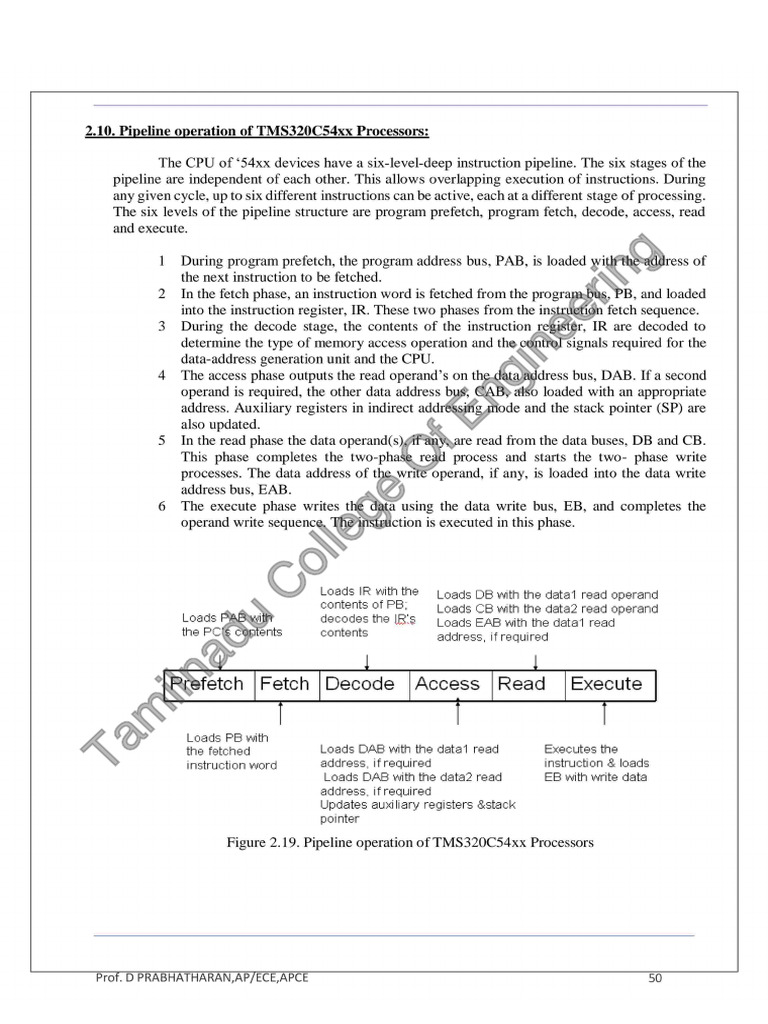DSP Architecture and Programming Lecture Notes 1 | PDF | Central ...