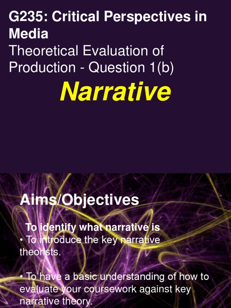 Media Narrative Theories Guide | PDF | Hero | Narrative