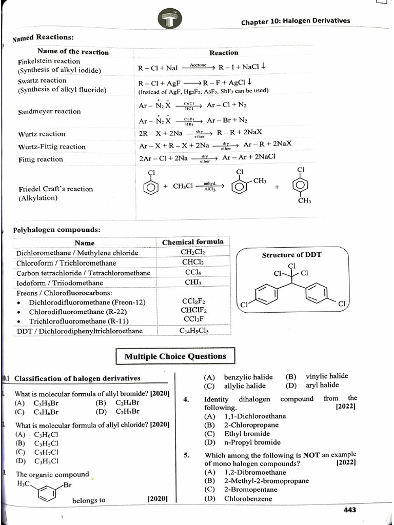 Halogen Derivatives.S (1) | PDF