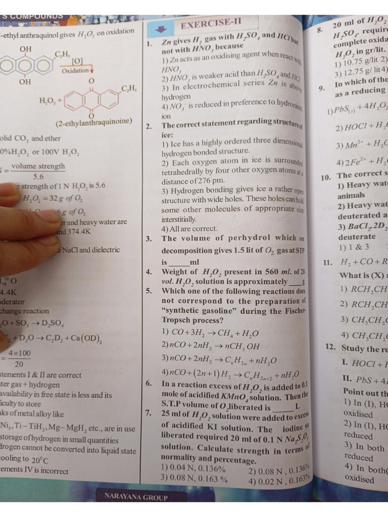 Hydrogen Ex 2,3,4 | PDF