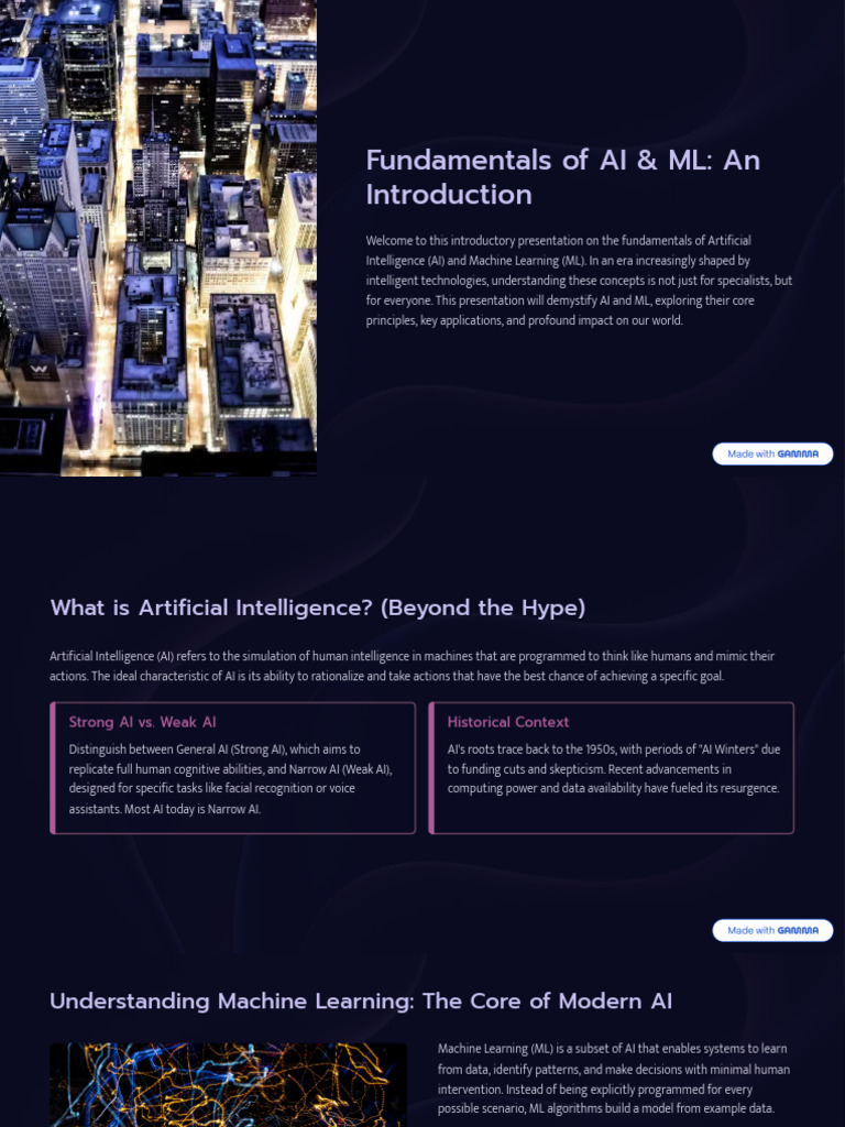 AI & ML Fundamentals Explained | PDF | Machine Learning | Artificial ...