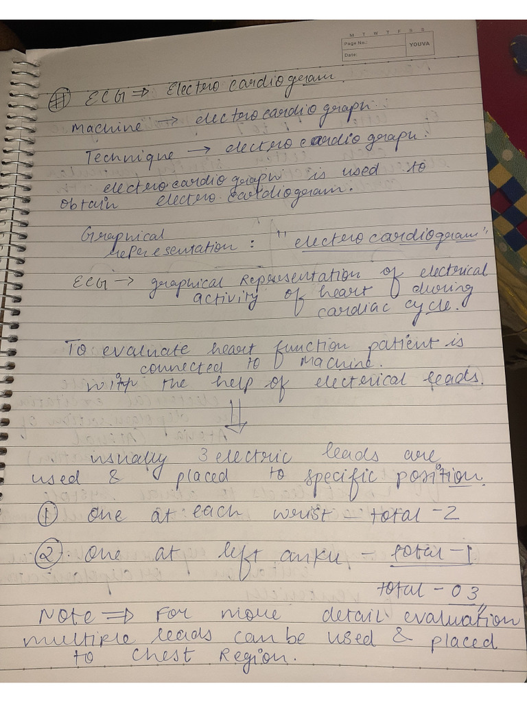 Kota Notes On Electrocardio Gram | PDF