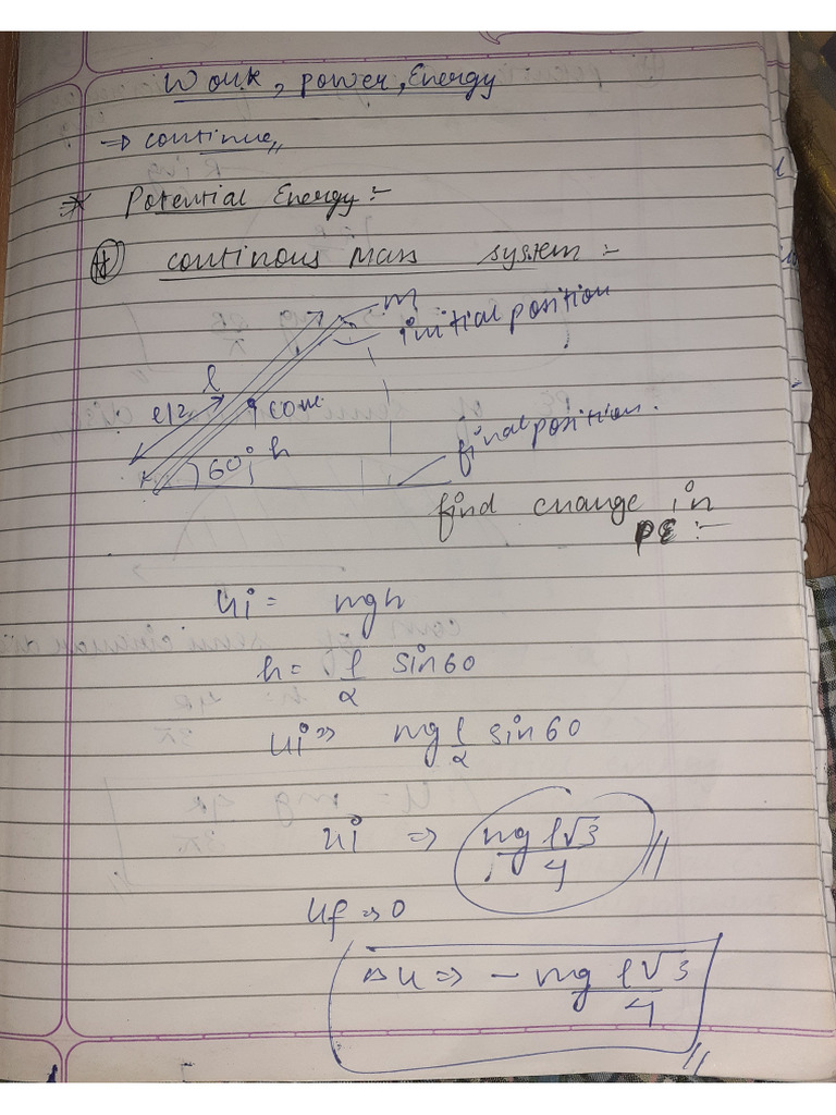 Kota Notes On Potentian Energy | PDF