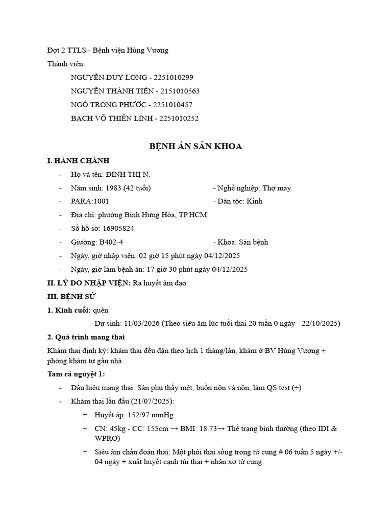 BA9 Thai Lưu | PDF