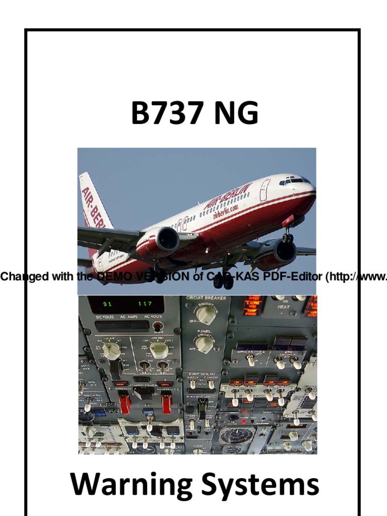 B737NG Warning Systems2 | PDF | Stall (Fluid Mechanics) | Transponder ...