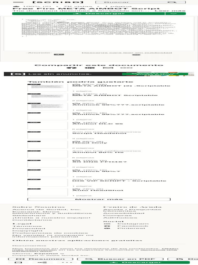 Free Fire META AIMBOT Script PDF Computers | PDF | Informática