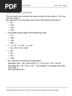 Cambridge Primary Maths 6 Answers | PDF | Triangle | Mathematics