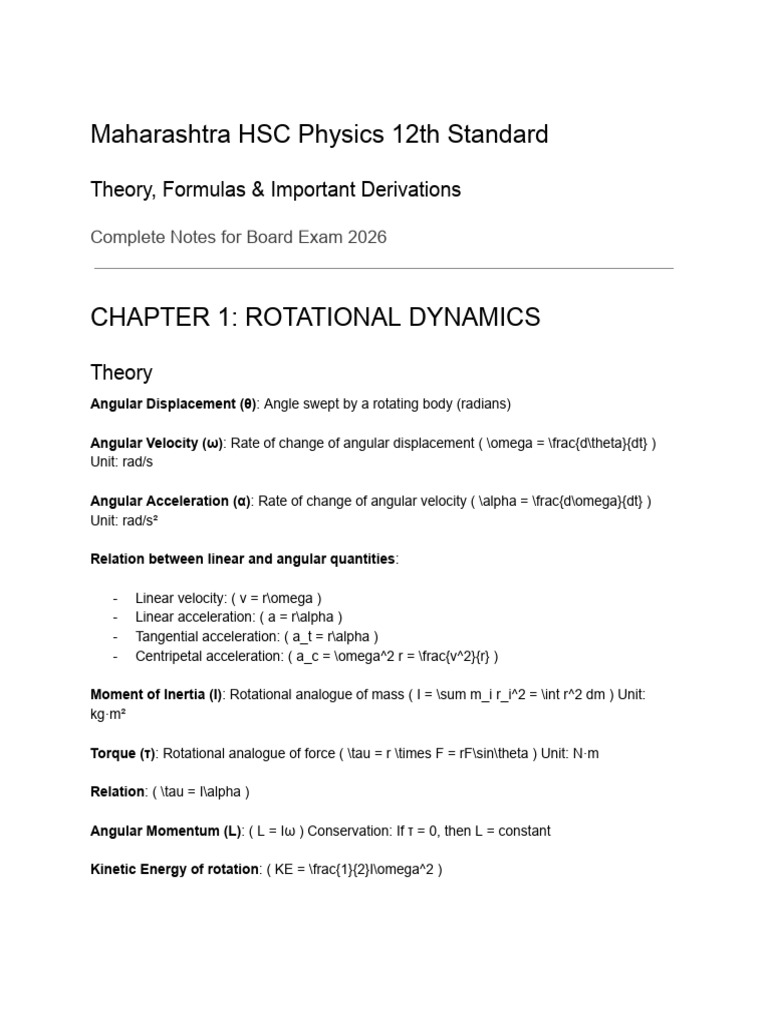 Maharashtra HSC Physics - MD | PDF | Waves | Wavelength