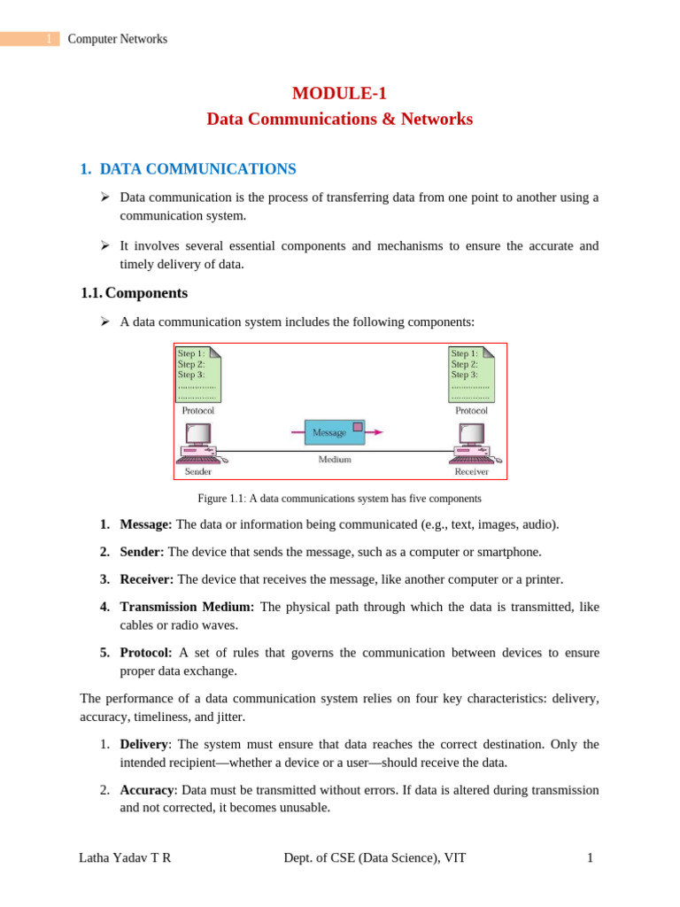 BCS502-module-1 word | PDF | Computer Network | Internet Protocols