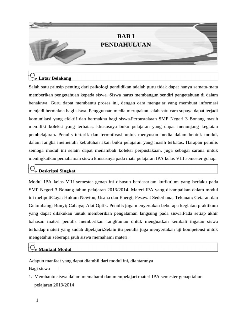 Modul IPA Kelas 8 Semester Genap | PDF