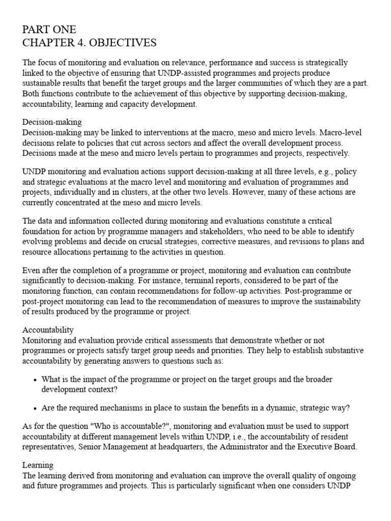 UNDP-Chapter 4-6 | PDF