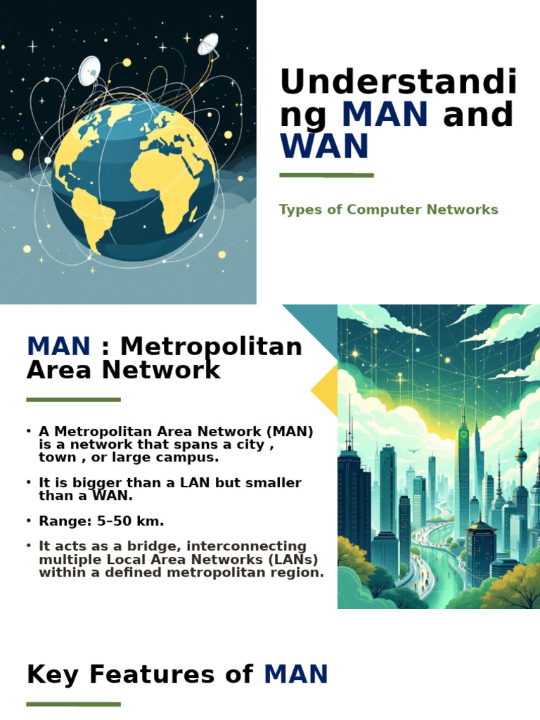 Understanding MAN and WAN | PDF | Computer Network | Local Area Network