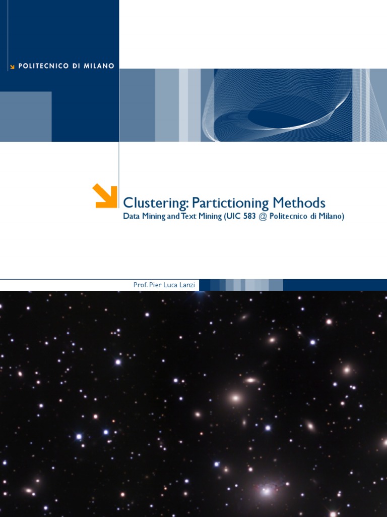 Clustering: Partictioning Methods: Data Mining and Text Mining (UIC 583 ...
