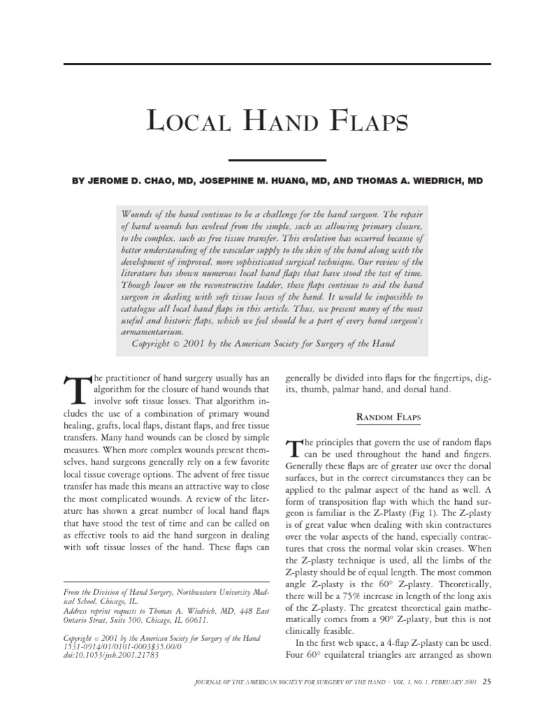 010 - Hand Flaps | PDF | Thumb | Anatomical Terms Of Location