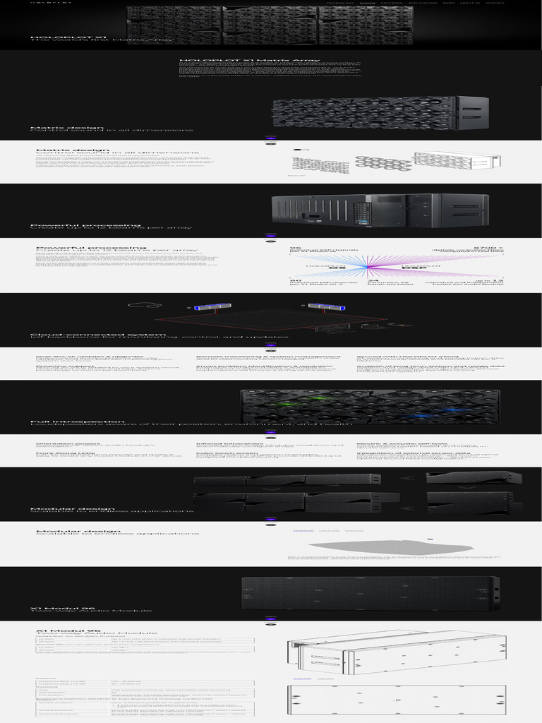 HOLOPLOT System - X1 Matrix Array 2 | PDF | Amplifier | Digital Signal ...